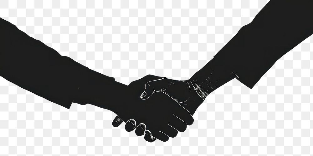 PNG Business handshake silhouette clip | Premium PNG - rawpixel