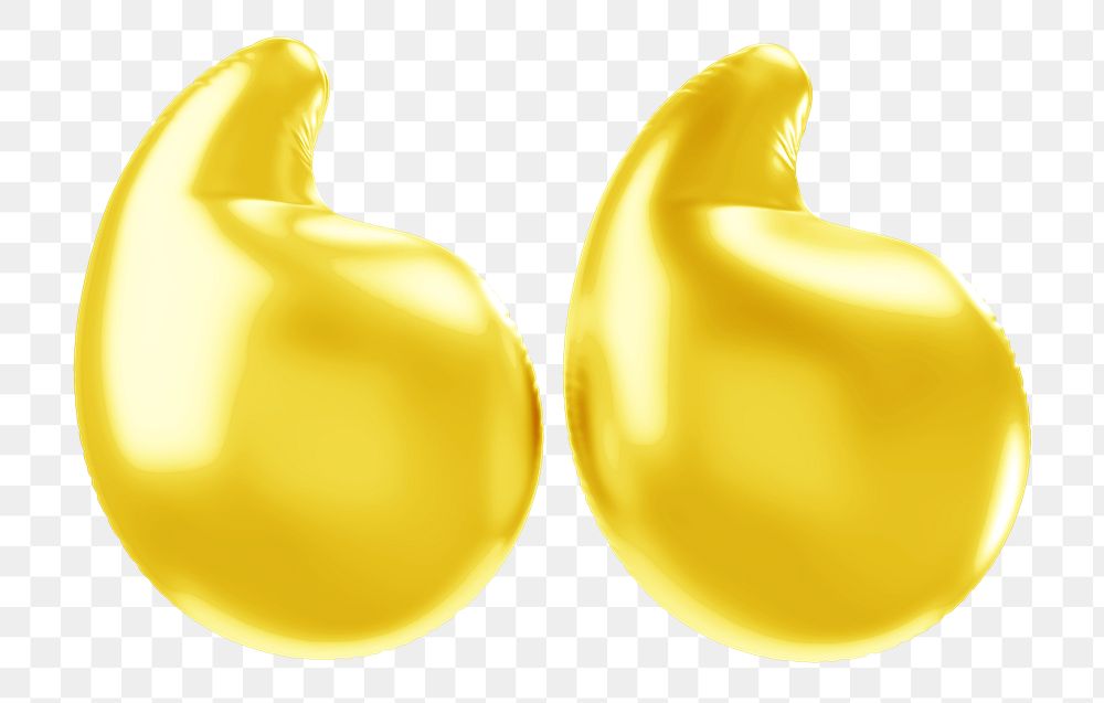 Quotation mark png 3D yellow | Free PNG - rawpixel