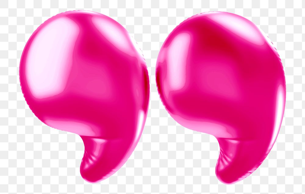 Quotation mark png 3D pink | Free PNG - rawpixel