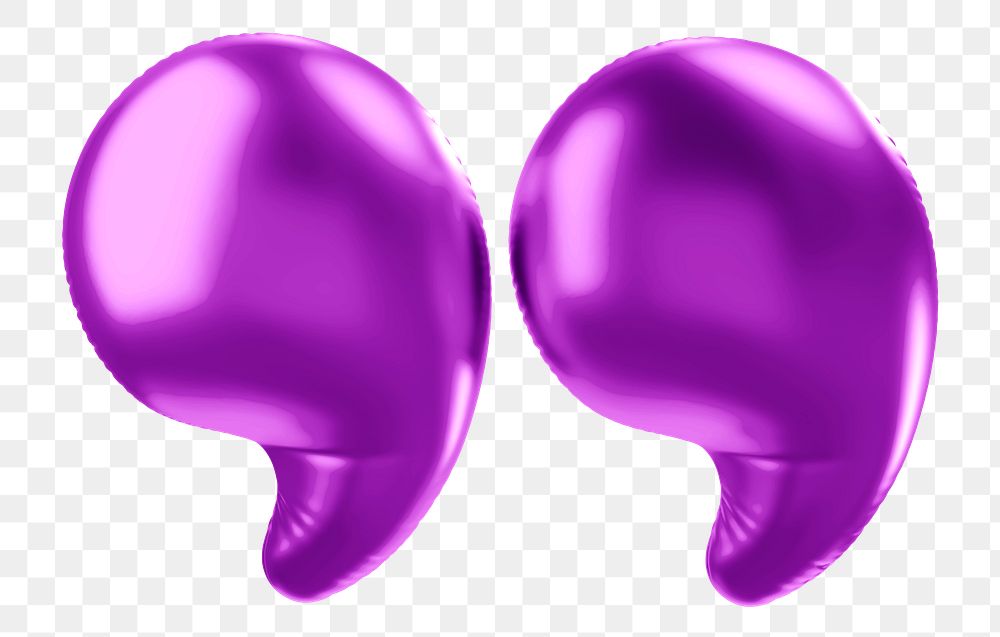 Quotation mark png 3D purple | Free PNG - rawpixel