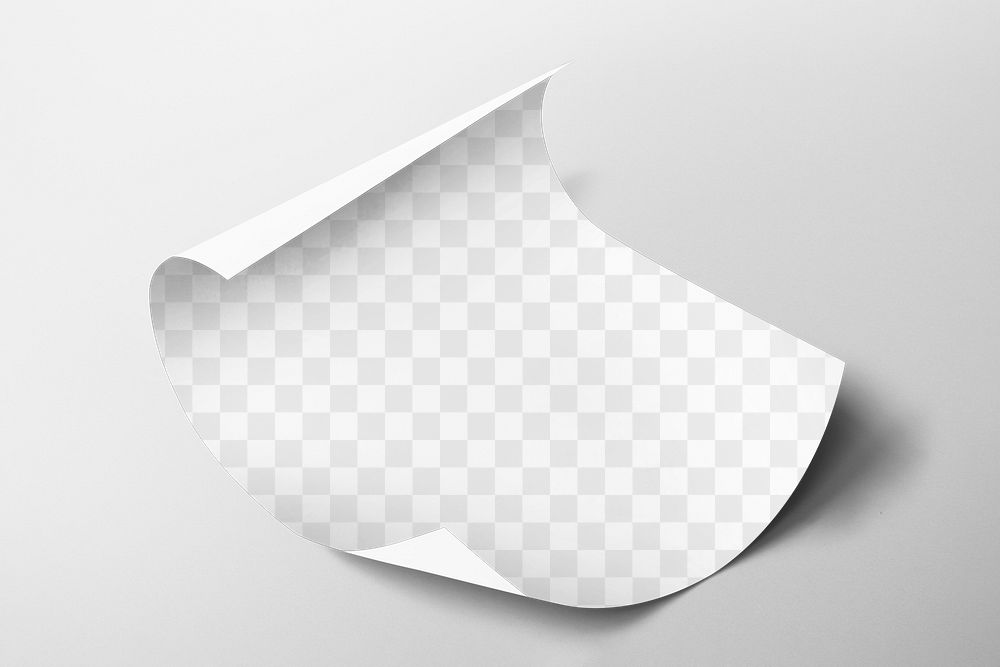 Fold poster png mockup, transparent | Premium PNG - rawpixel