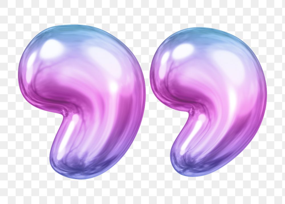 Quotation mark png 3D gradient | Premium PNG - rawpixel