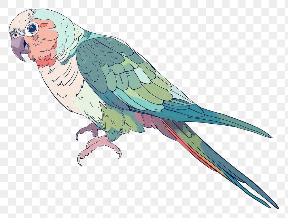 Broad-tailed Parrot Flat Illustration Images | Free Photos, PNG ...
