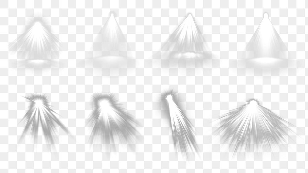 PNG light beam element set, | Premium PNG - rawpixel
