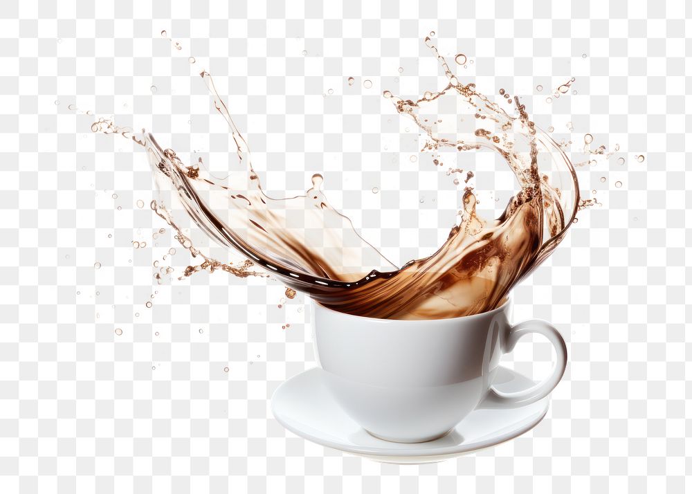 PNG White mug coffee splashing | Free PNG - rawpixel