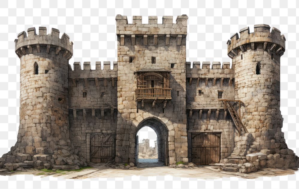 PNG Building architecture ancient castle | Free PNG - rawpixel