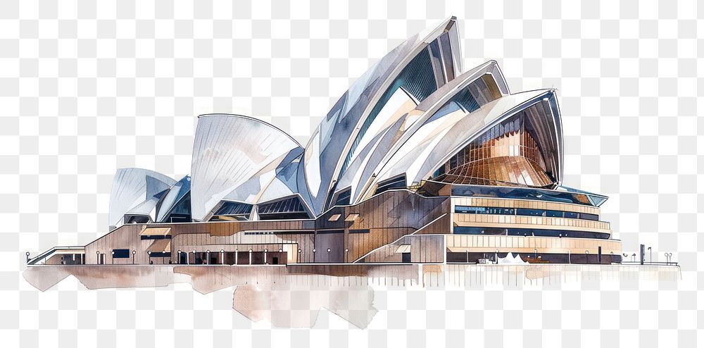 PNG Sydney Opera House illustration | Premium PNG - rawpixel