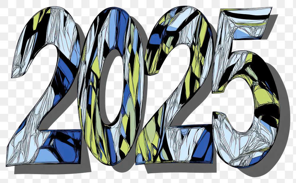 PNG Numbers 2025 illustration abstract. | Free PNG - rawpixel