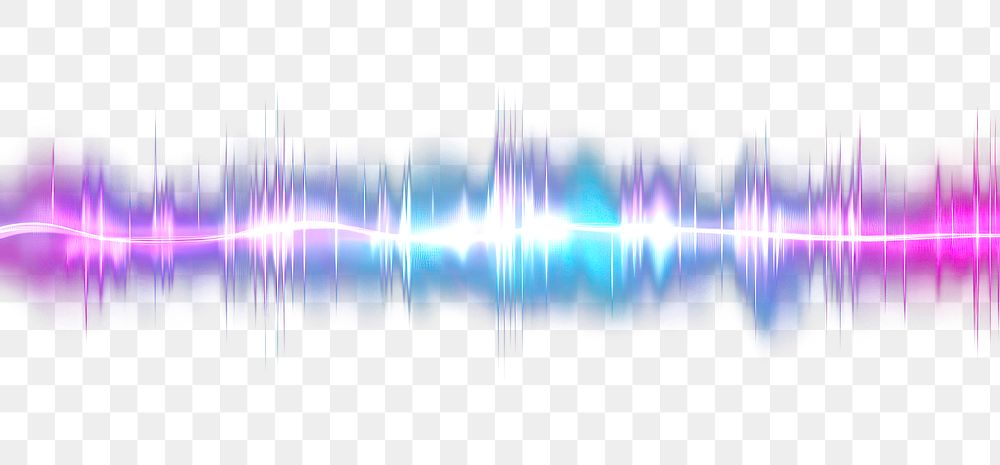 PNG Blue purple sound waves | Free PNG - rawpixel