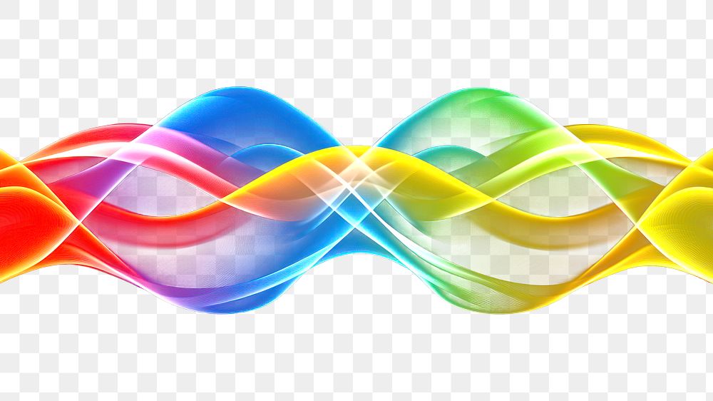 PNG Colorful sound waves abstract | Free PNG - rawpixel