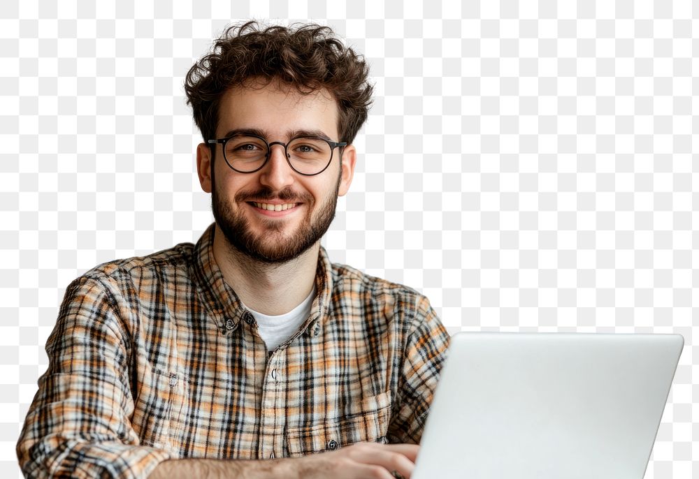 PNG Laptop computer smiling glasses. | Premium PNG - rawpixel