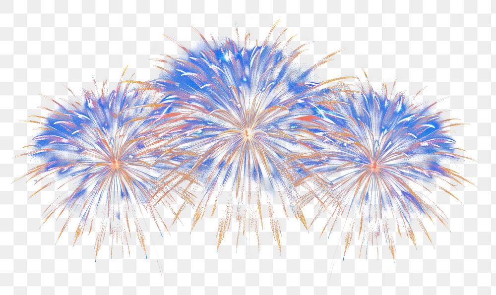 PNG Vibrant fireworks night sky | Premium PNG - rawpixel