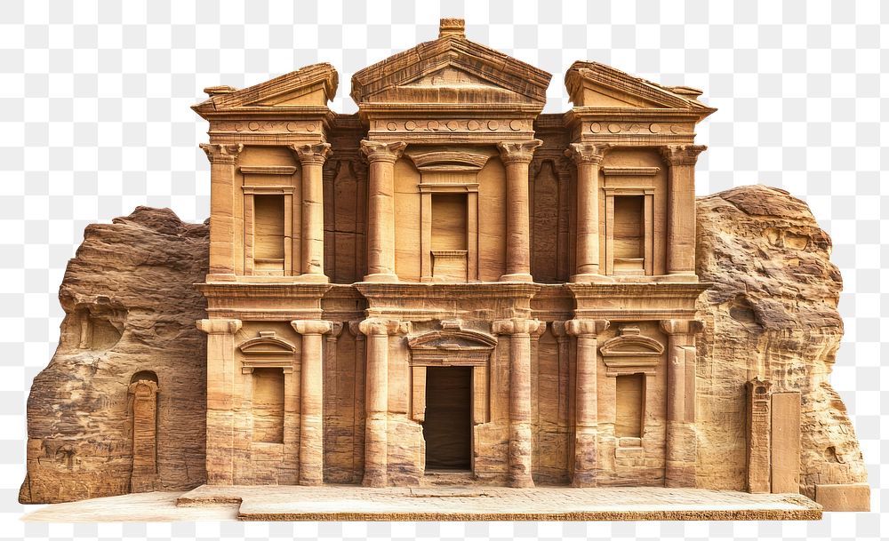 PNG Petra archaeological architecture rock-carved | Premium PNG - rawpixel
