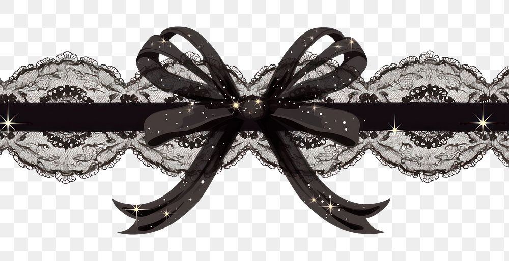 PNG Star lace sparkling ribbon. | Free PNG - rawpixel