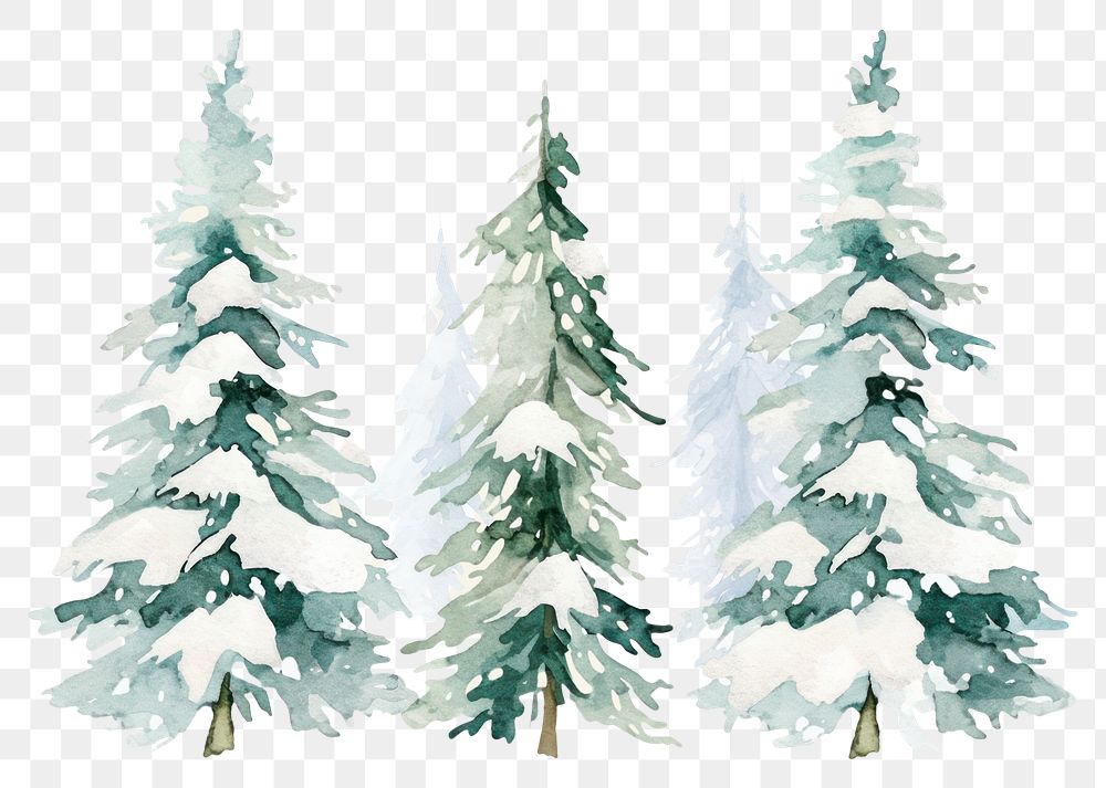 PNG Simple pine trees snow | Free PNG - rawpixel