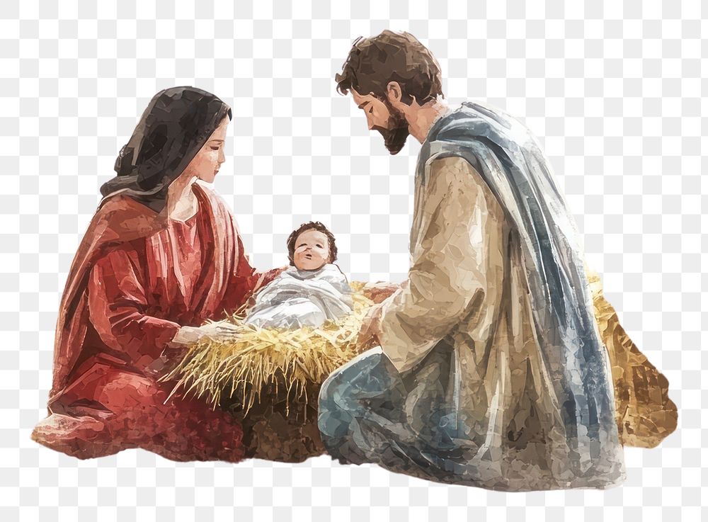 PNG Nativity christmas illustration watercolor | Free PNG - rawpixel