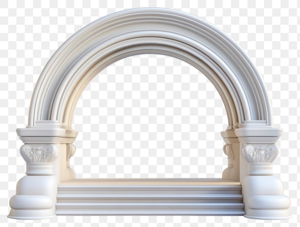 PNG Arch 3d podium architecture | Free PNG - rawpixel