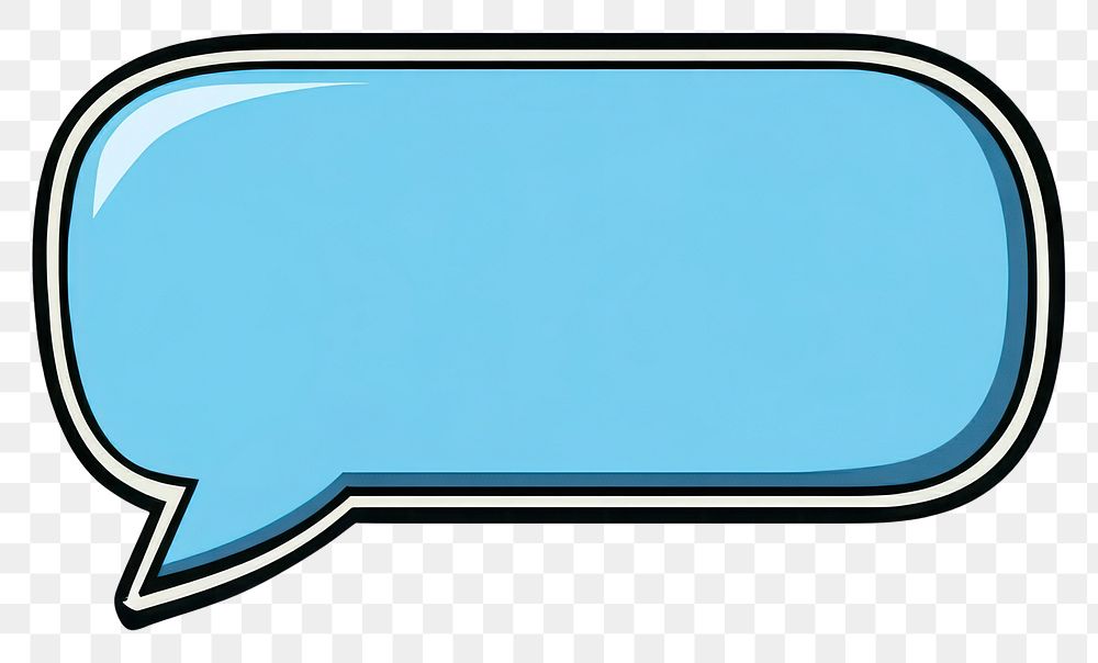 PNG Blue long speech bubble | Free PNG - rawpixel