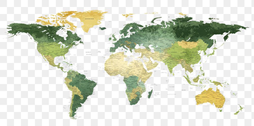 PNG World map country borders | Free PNG - rawpixel