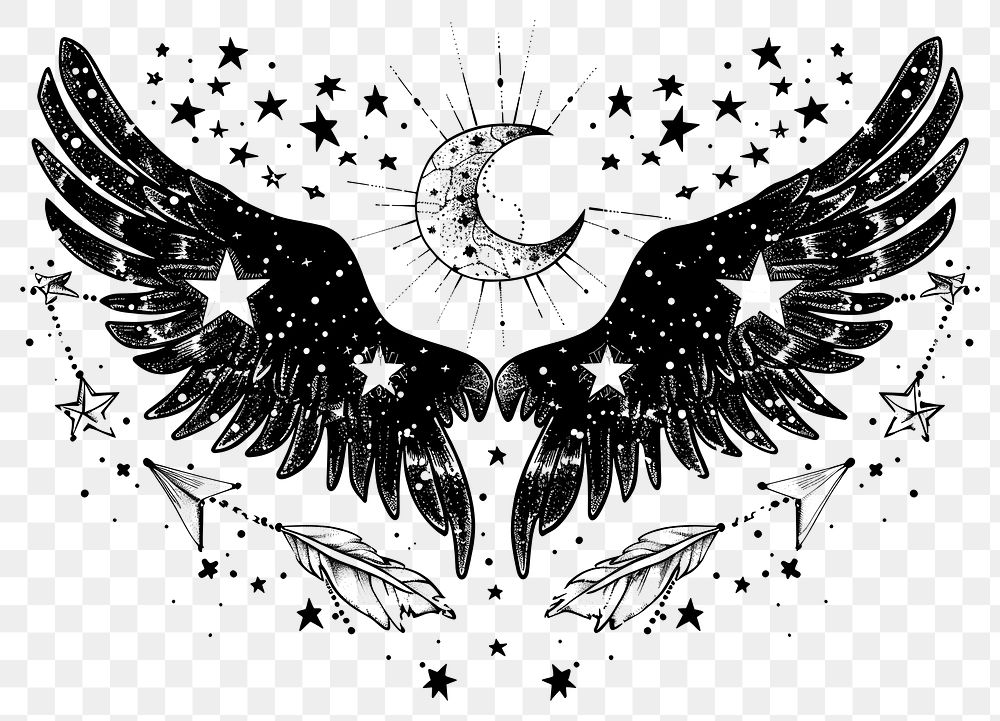 PNG Celestial illustration Wings Wings | Free PNG - rawpixel