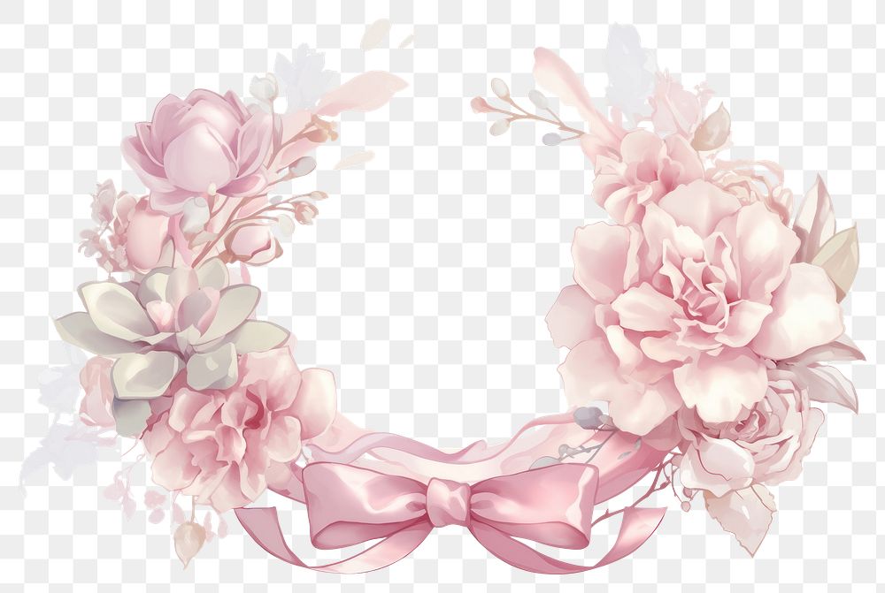 PNG Coquette frame illustration flowers | Free PNG - rawpixel