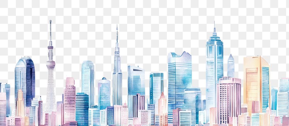 PNG Tokyo city buildings architecture | Free PNG - rawpixel