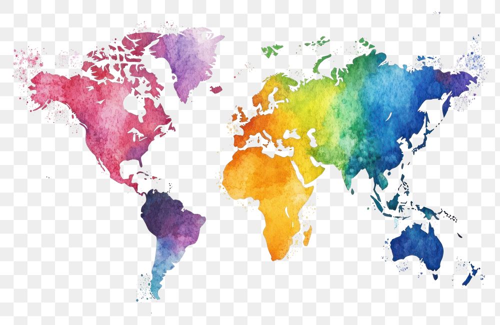PNG World map art world | Free PNG - rawpixel