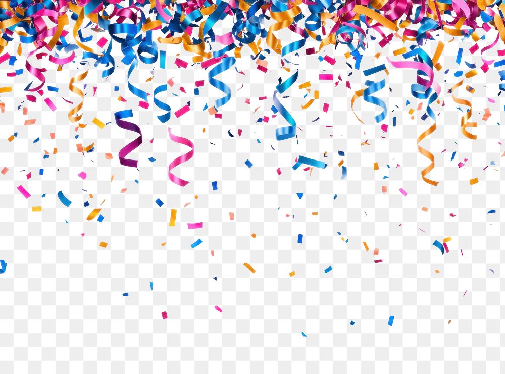 PNG Pop confetti top border | Free PNG - rawpixel