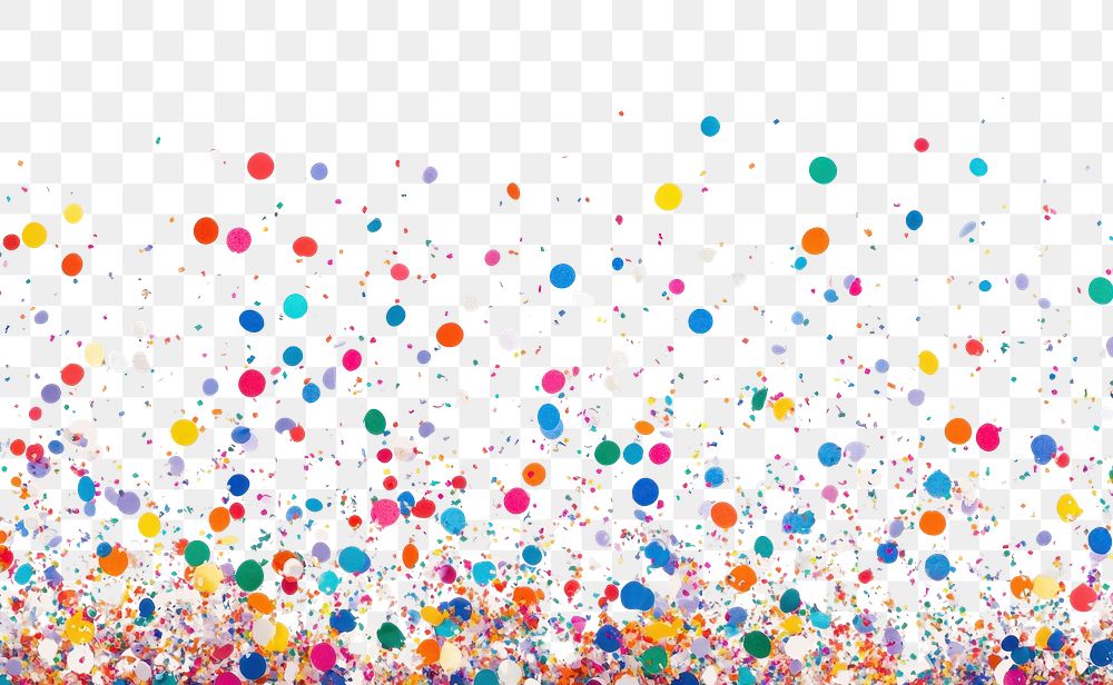 PNG Pop confetti top border | Free PNG - rawpixel