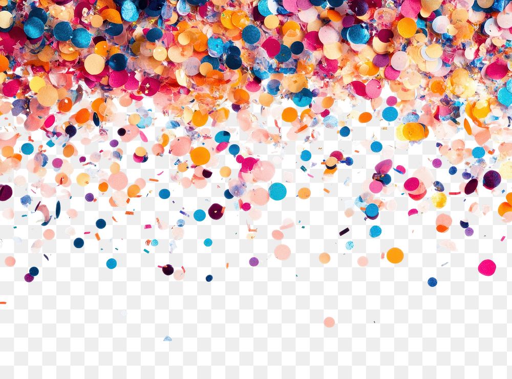 PNG Pop confetti top border | Free PNG - rawpixel