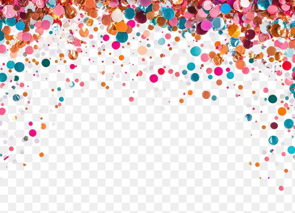 PNG Pop confetti top border | Premium PNG - rawpixel