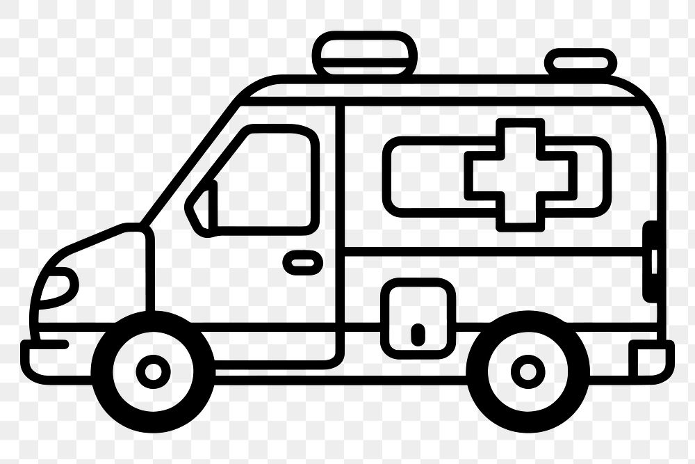 PNG Simple ambulance shape illustration | Free PNG - rawpixel