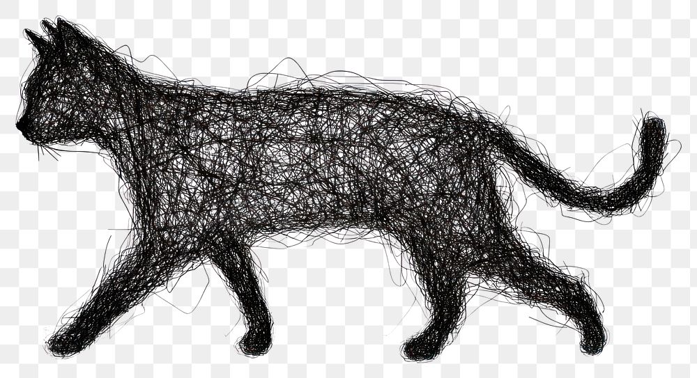 PNG Hand drawn cat drawing | Free PNG - rawpixel