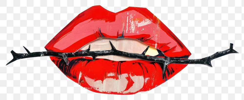 PNG Red lip paper cut | Free PNG - rawpixel