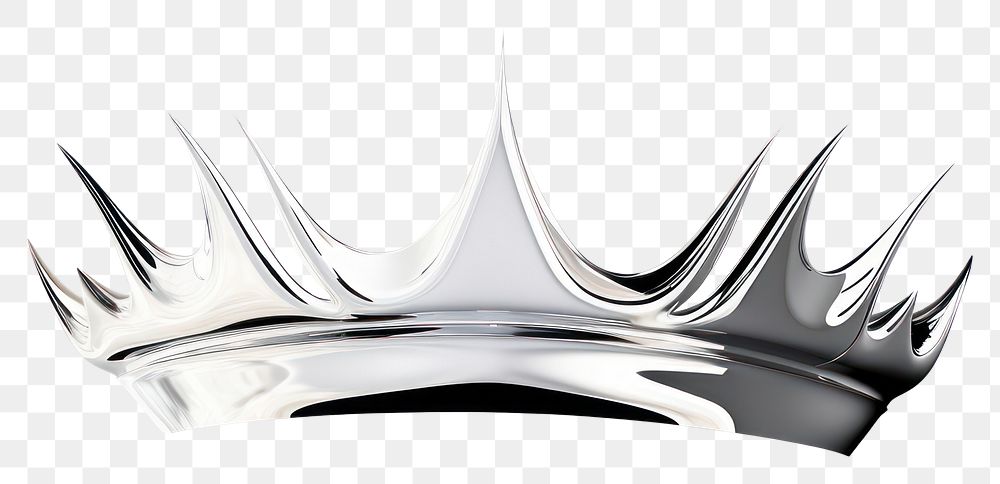 PNG Y2k chrome crown metallic | Free PNG - rawpixel