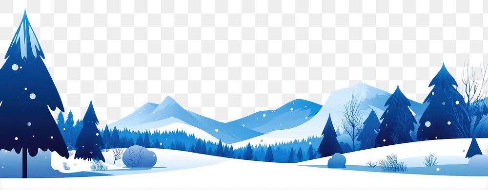 PNG Winter landscape wallpaper illustration | Free PNG - rawpixel