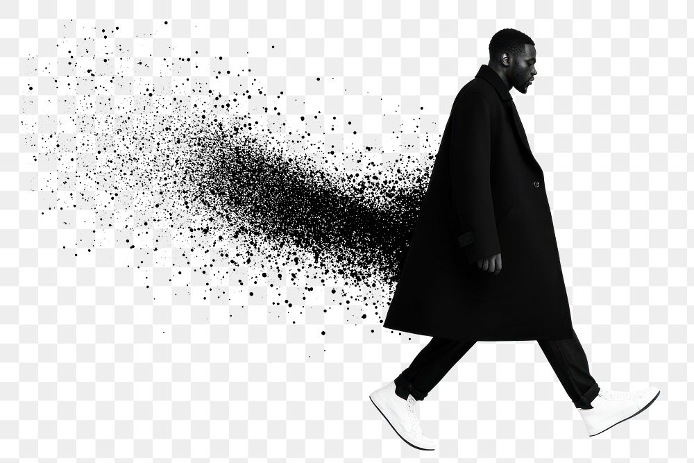 PNG Disintegration effect walking effects | Free PNG - rawpixel