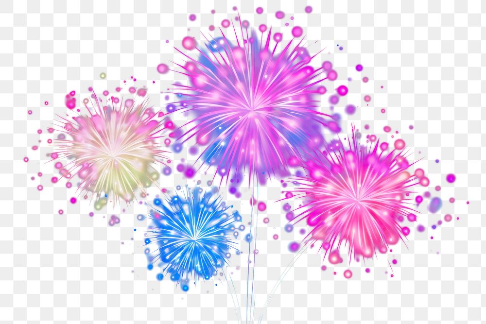 PNG Colorful pastel fireworks light | Free PNG - rawpixel