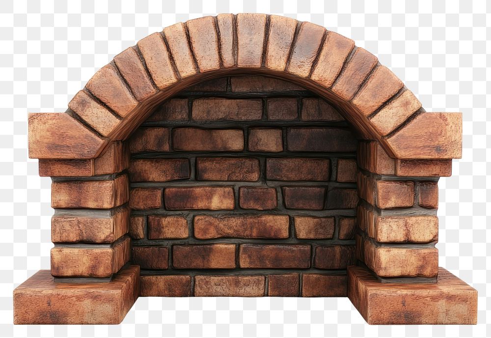 PNG Fireplace brick arch fireplace. | Free PNG - rawpixel
