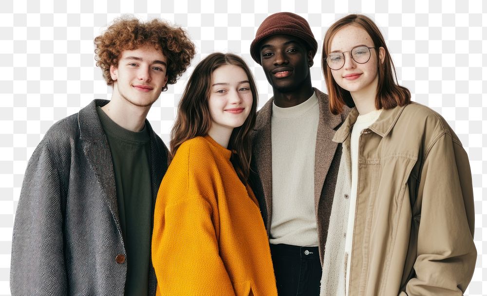 PNG Group friends border clothing | Free PNG - rawpixel