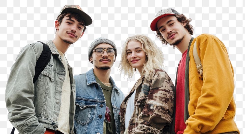 PNG Group friends border clothing | Free PNG - rawpixel
