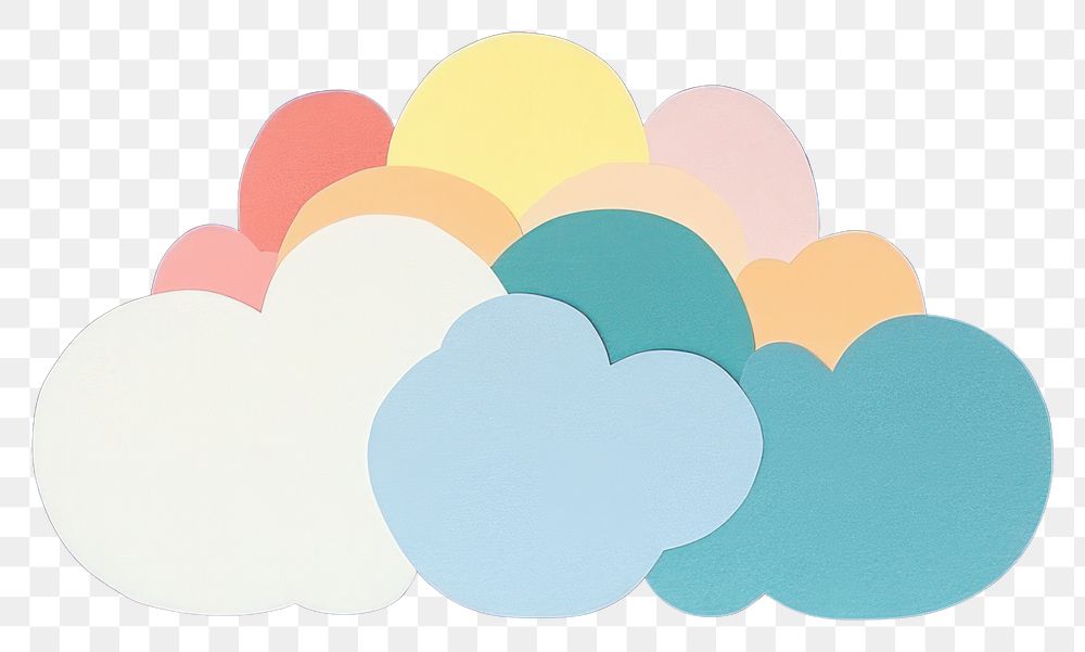 PNG Papercut cute cloud background | Free PNG - rawpixel
