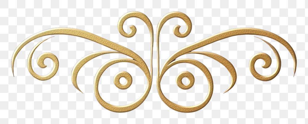 PNG Gold decorative scroll elegant | Free PNG - rawpixel