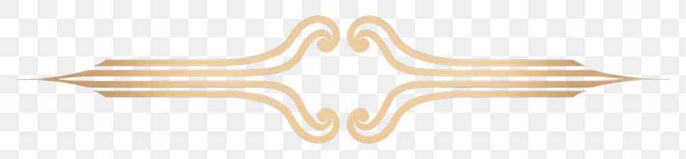 PNG Gold scroll divider vintage | Free PNG - rawpixel
