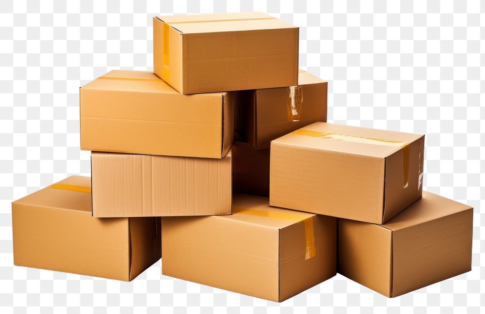 PNG Pile card board boxes | Free PNG - rawpixel