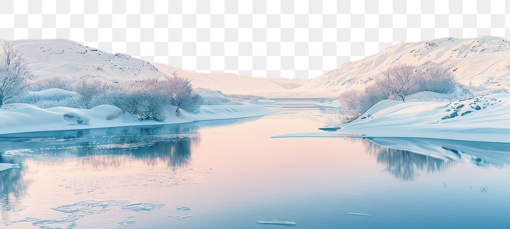 PNG Snowy mountains landscape nature | Free PNG - rawpixel