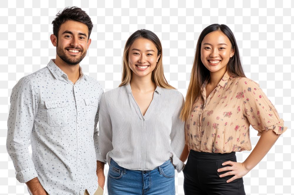 PNG 3 diverse people together | Free PNG - rawpixel