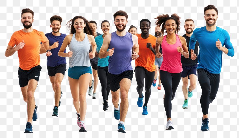 PNG Group people running jogging | Free PNG - rawpixel