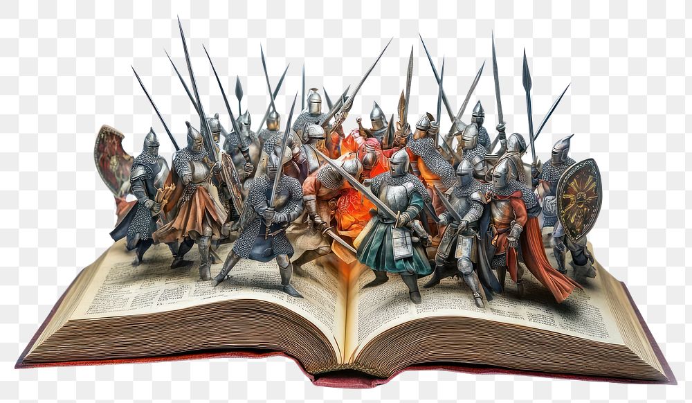 PNG Knights battle book knights | Free PNG - rawpixel