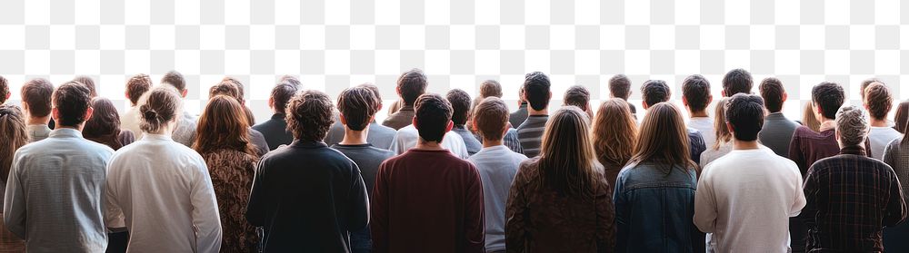 PNG Rear view crowd people | Free PNG - rawpixel